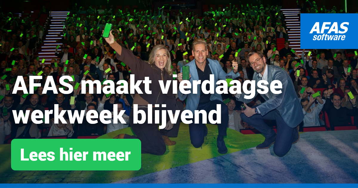 AFAS maakt vierdaagse werkweek blijvend